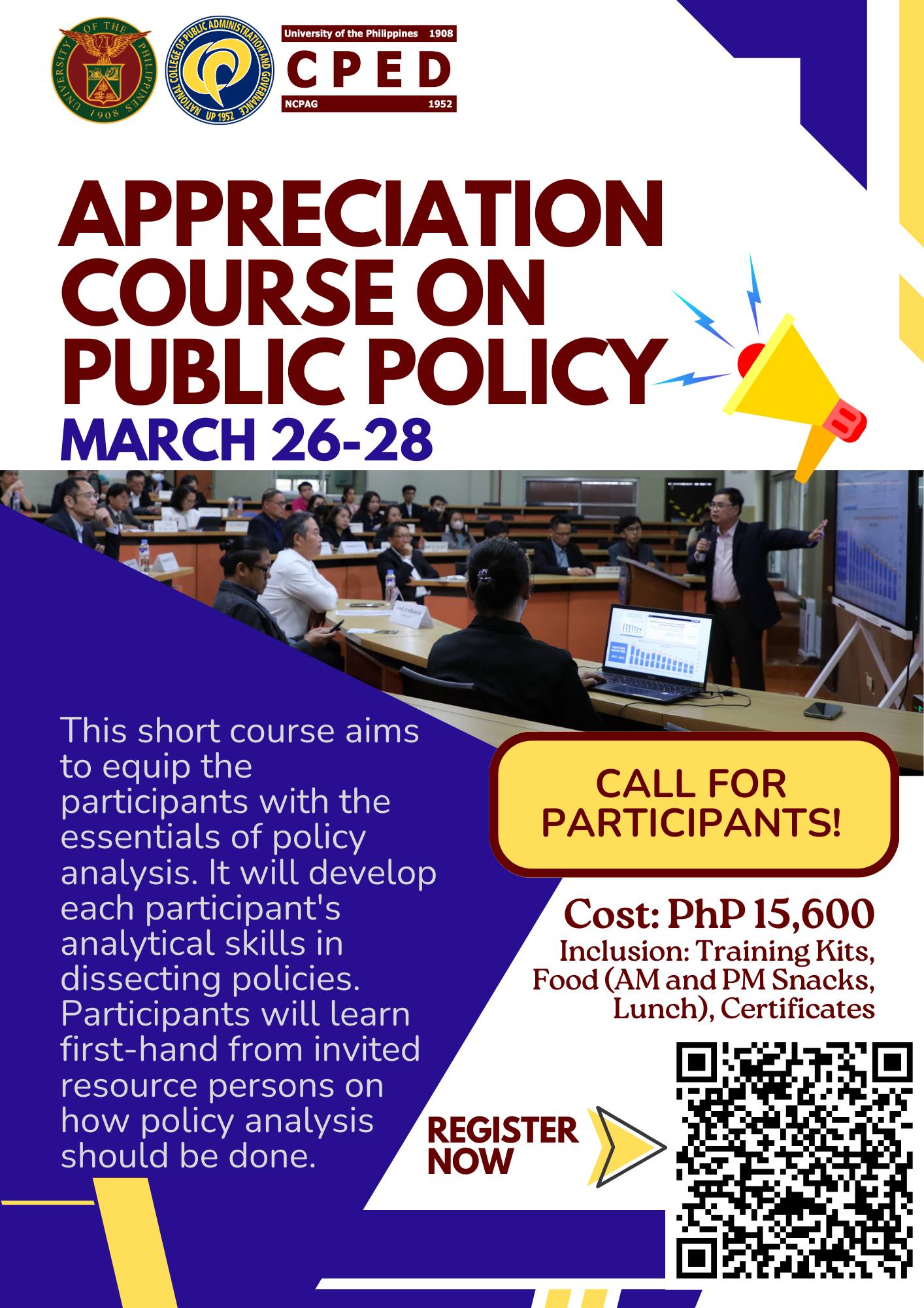 𝐀𝐩𝐩𝐫𝐞𝐜𝐢𝐚𝐭𝐢𝐨𝐧 𝐂𝐨𝐮𝐫𝐬𝐞 𝐨𝐧 𝐏𝐮𝐛𝐥𝐢𝐜 𝐏𝐨𝐥𝐢𝐜𝐲 - NCPAG - UP National College of ...