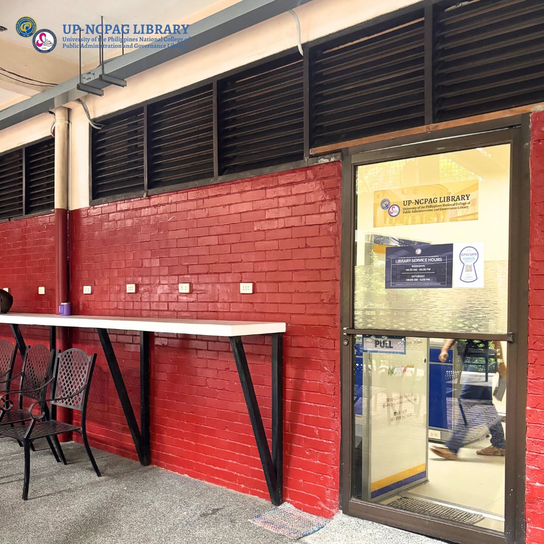 NCPAG Library Temporary Location at CHR PARDEC - NCPAG - UP National ...